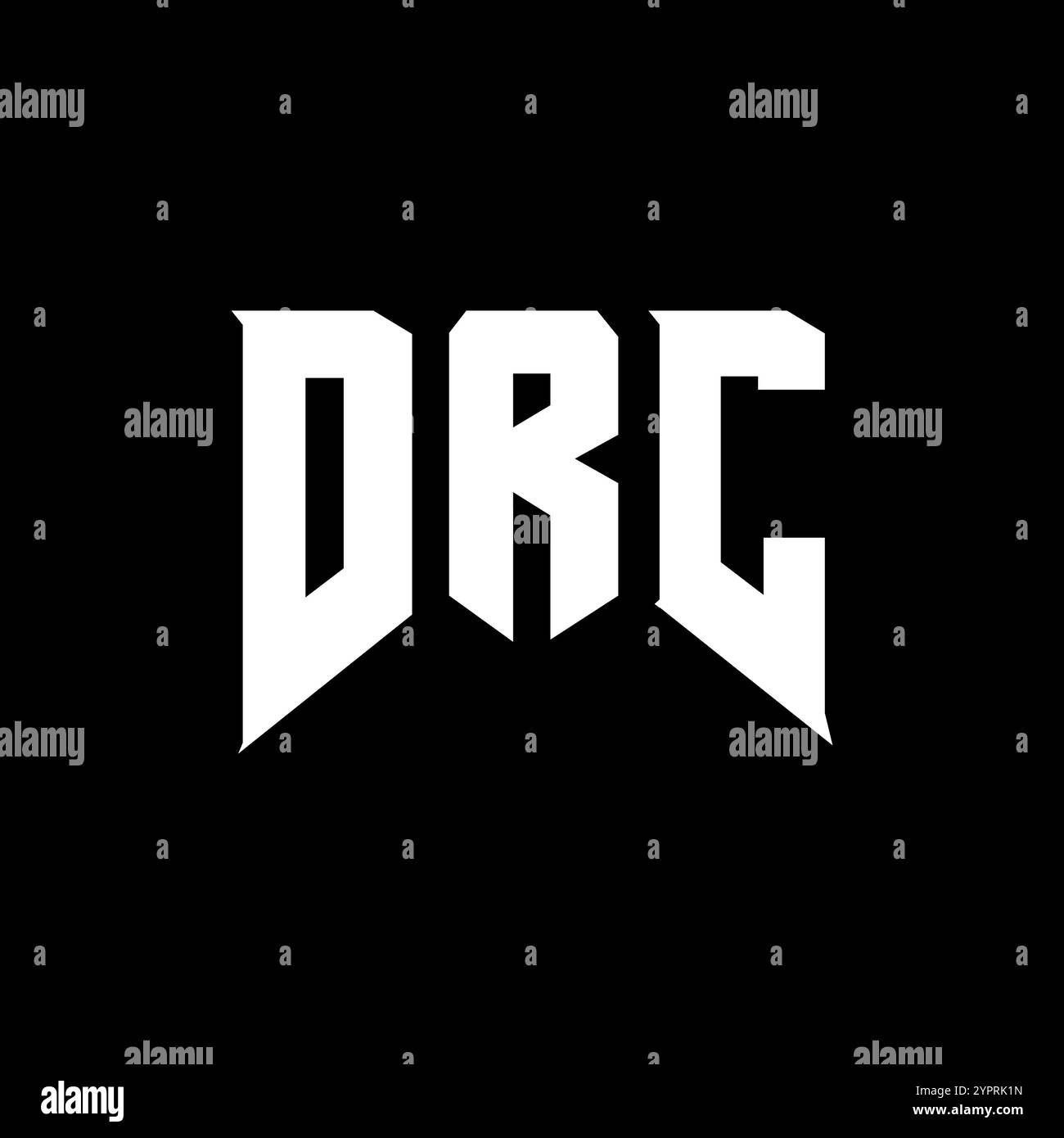 DRC letter logo design for technology company. DRC logo design black ...