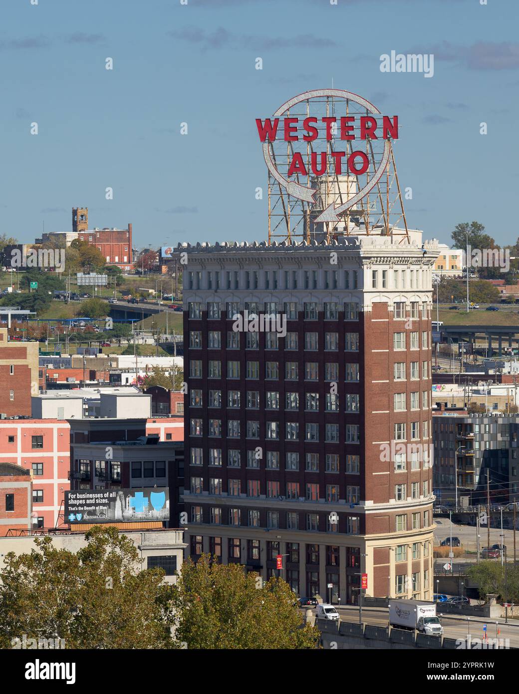 Iconic Western Auto sign at 2107 Grand Blvd in Kansas City, Missouri ...