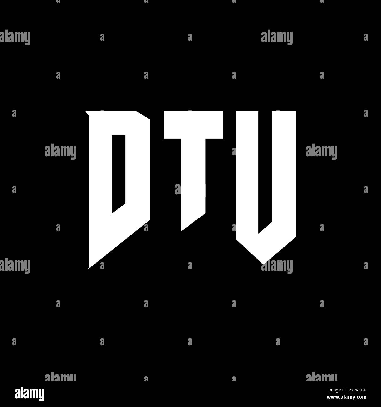 DTU letter logo design for technology company. DTU logo design black ...