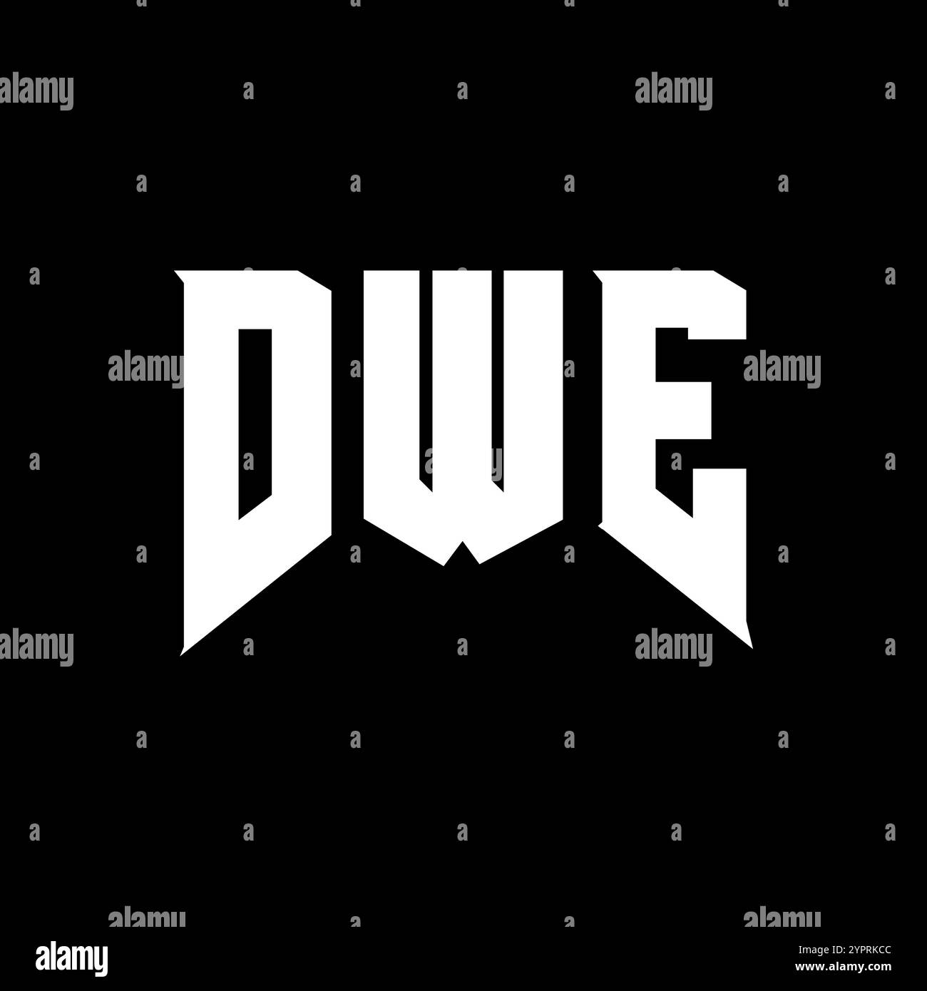 DWE letter logo design for technology company. DWE logo design black ...