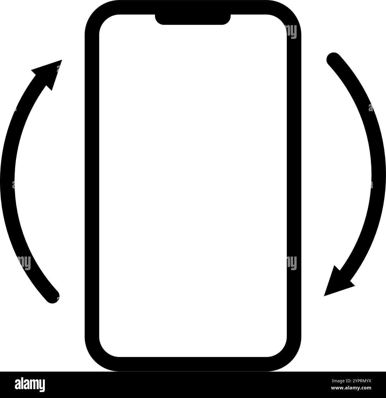 Rotate Mobile phone icon Stock Vector Image & Art - Alamy