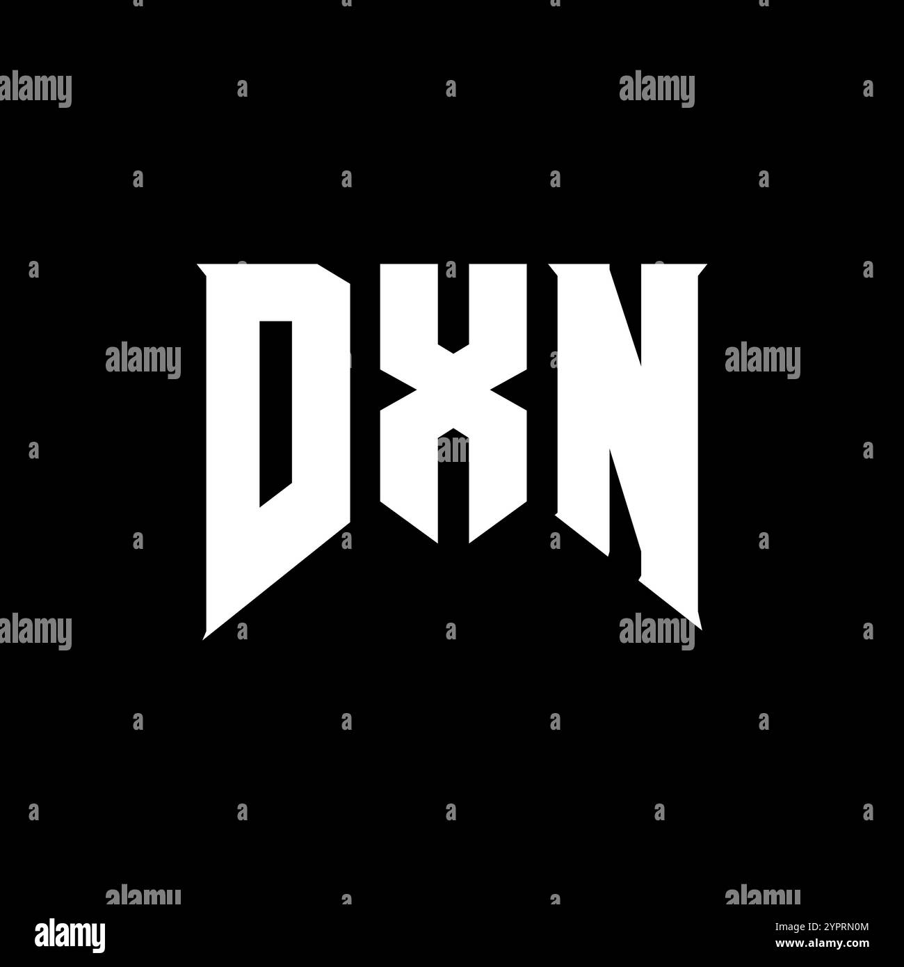 DXN letter logo design for technology company. DXN logo design black ...