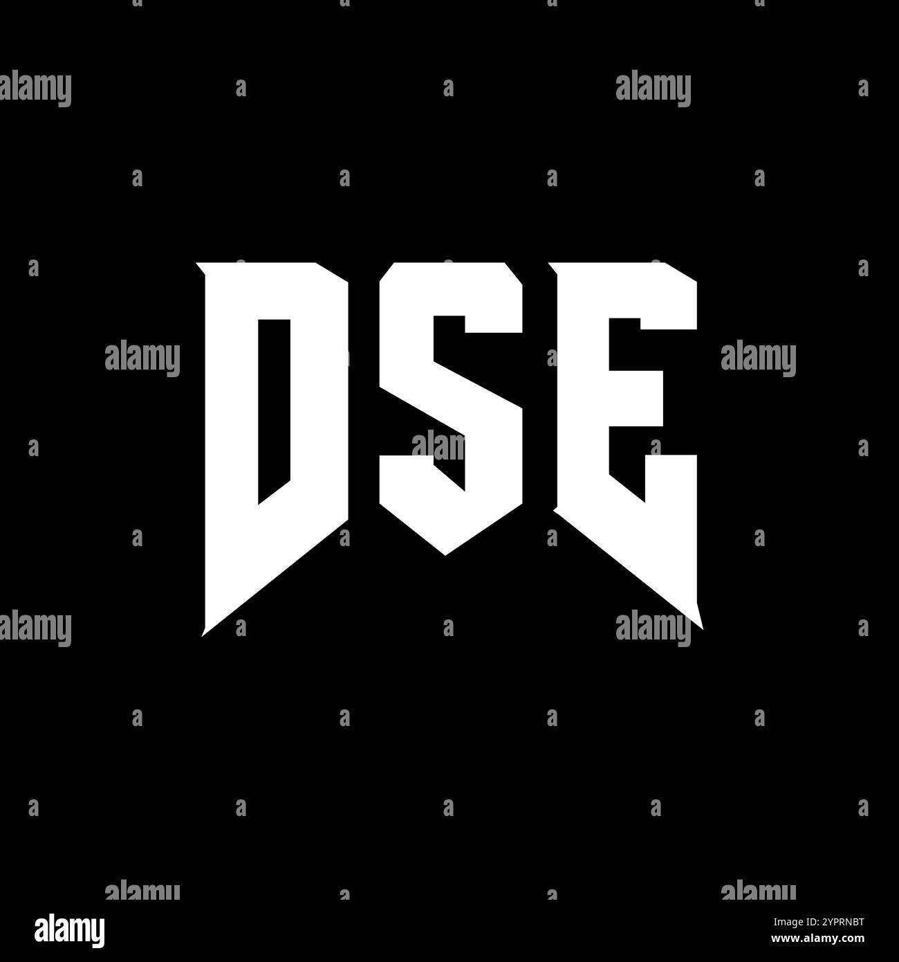 DSE letter logo design for technology company. DSE logo design black and white color combination ...
