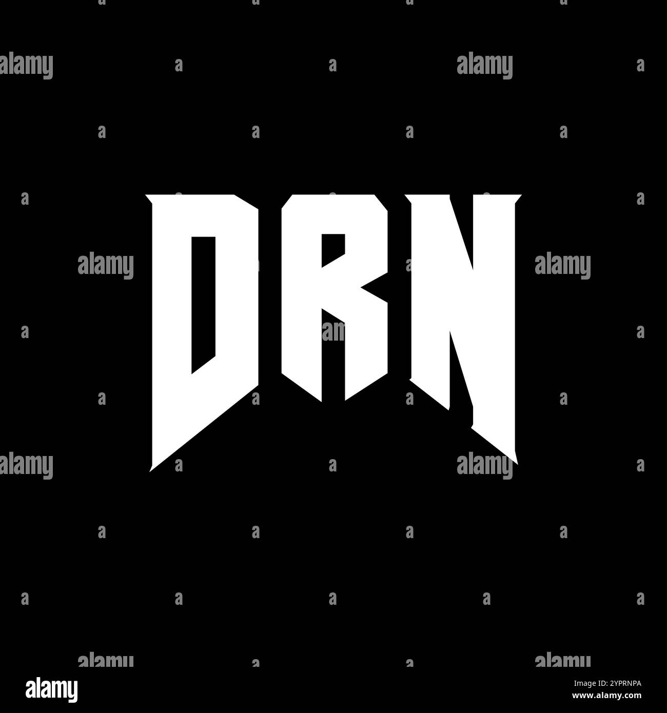 DRN letter logo design for technology company. DRN logo design black ...