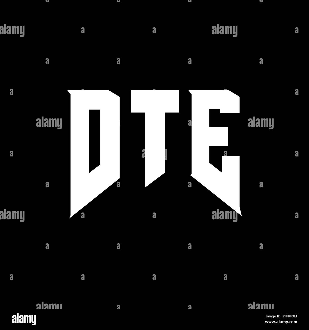 DTE letter logo design for technology company. DTE logo design black ...