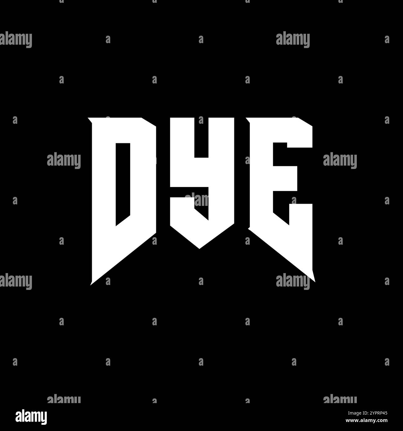 DYE letter logo design for technology company. DYE logo design black ...