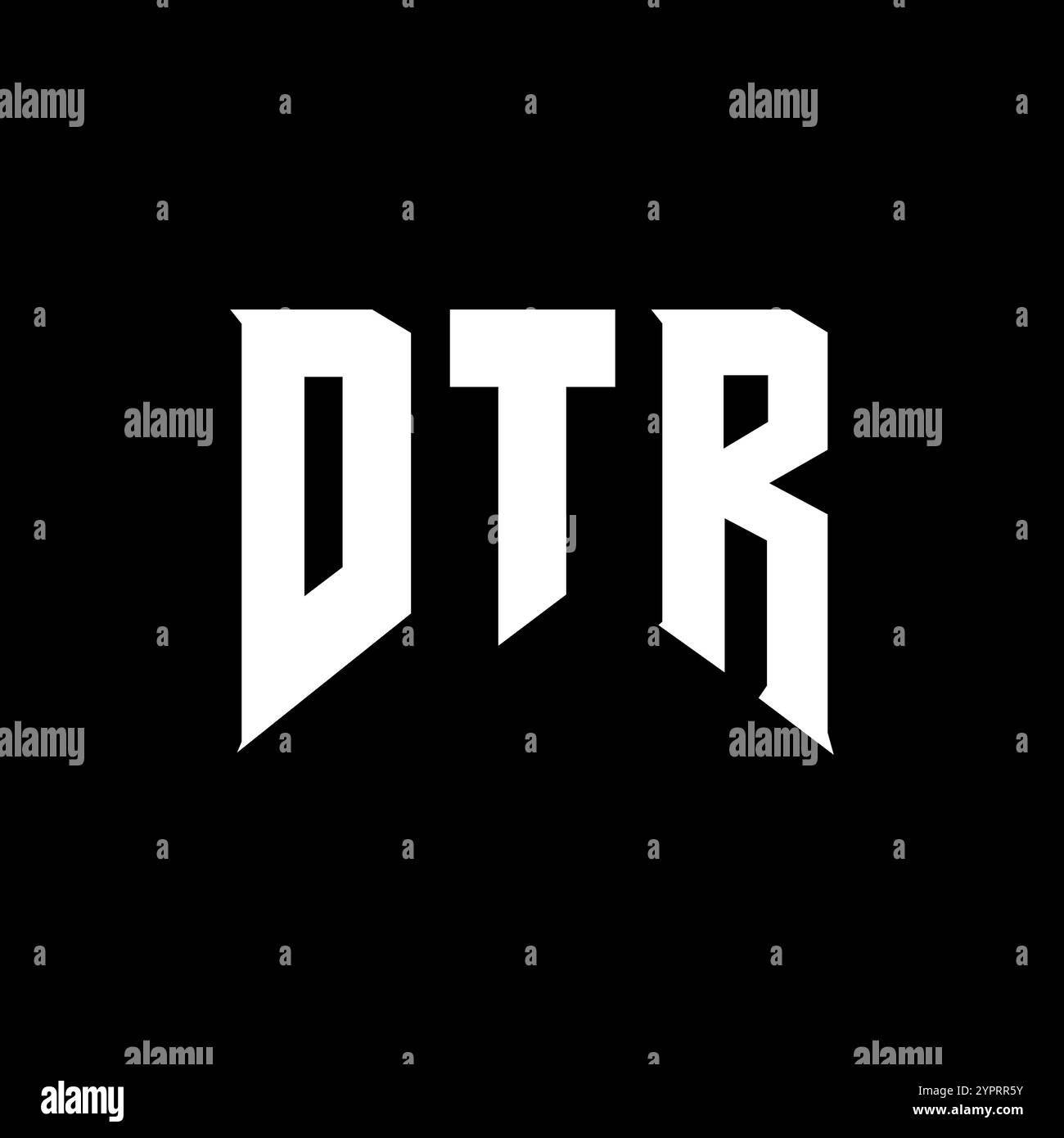 DTR letter logo design for technology company. DTR logo design black ...
