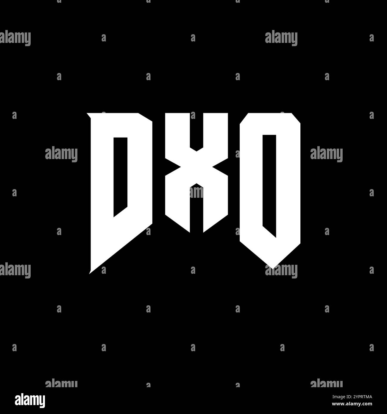 DXO letter logo design for technology company. DXO logo design black ...