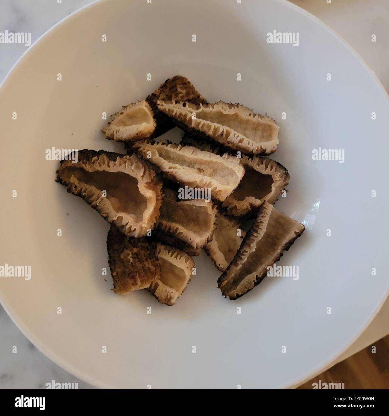 Landscaping Black Morel (Morchella importuna Stock Photo - Alamy