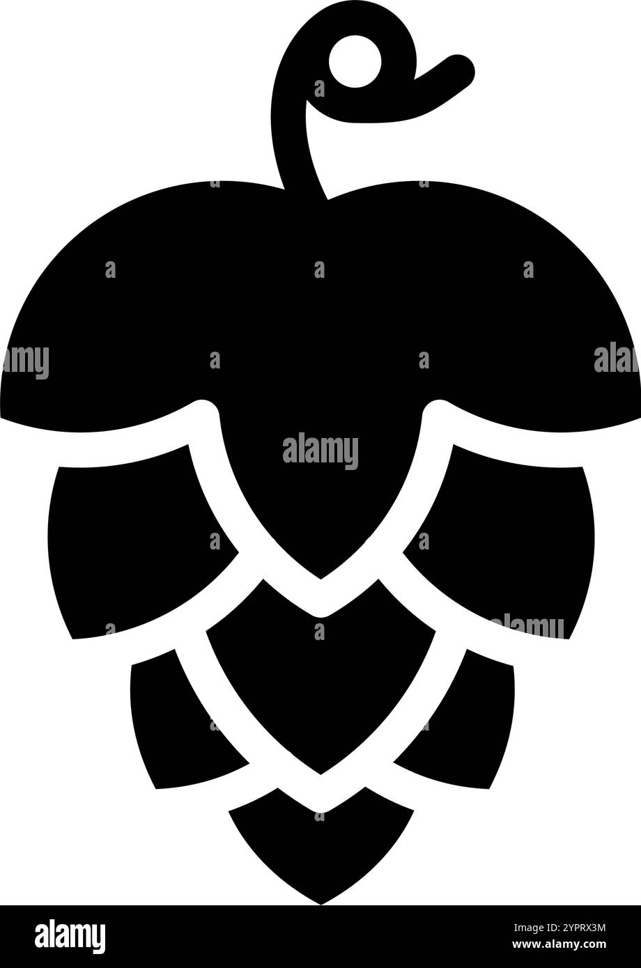 Hop cone - vector icon Stock Vector Image & Art - Alamy