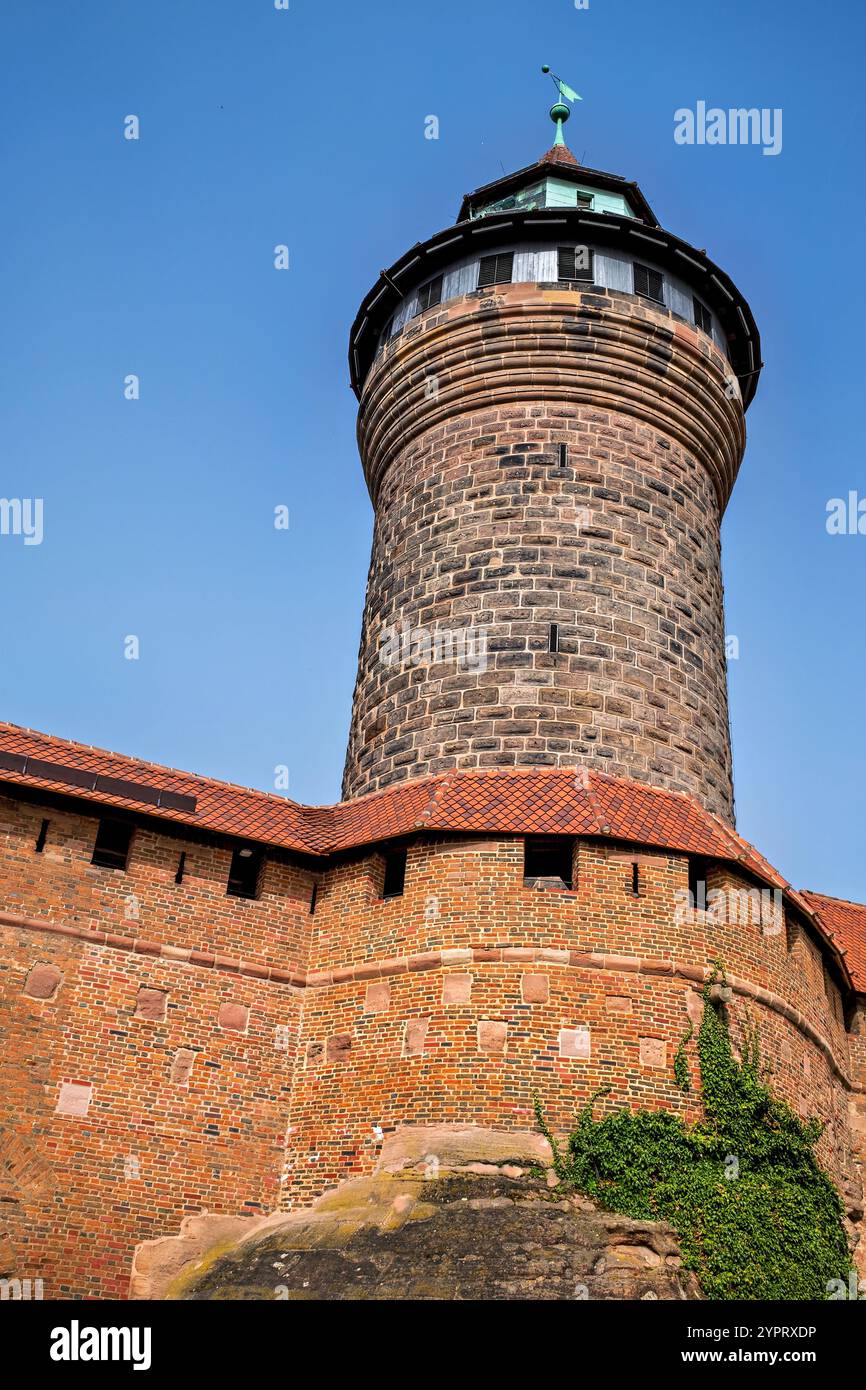 View of the Sinwell Tower of Nuremberg Castle, Germany Stock Photo - Alamy