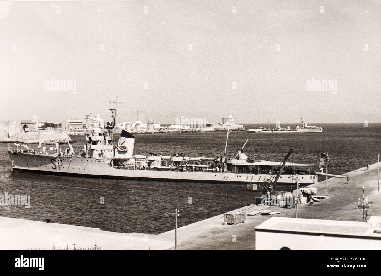Spica-class torpedo boats of Regia Marina, moored at Rodi quay, back in ...