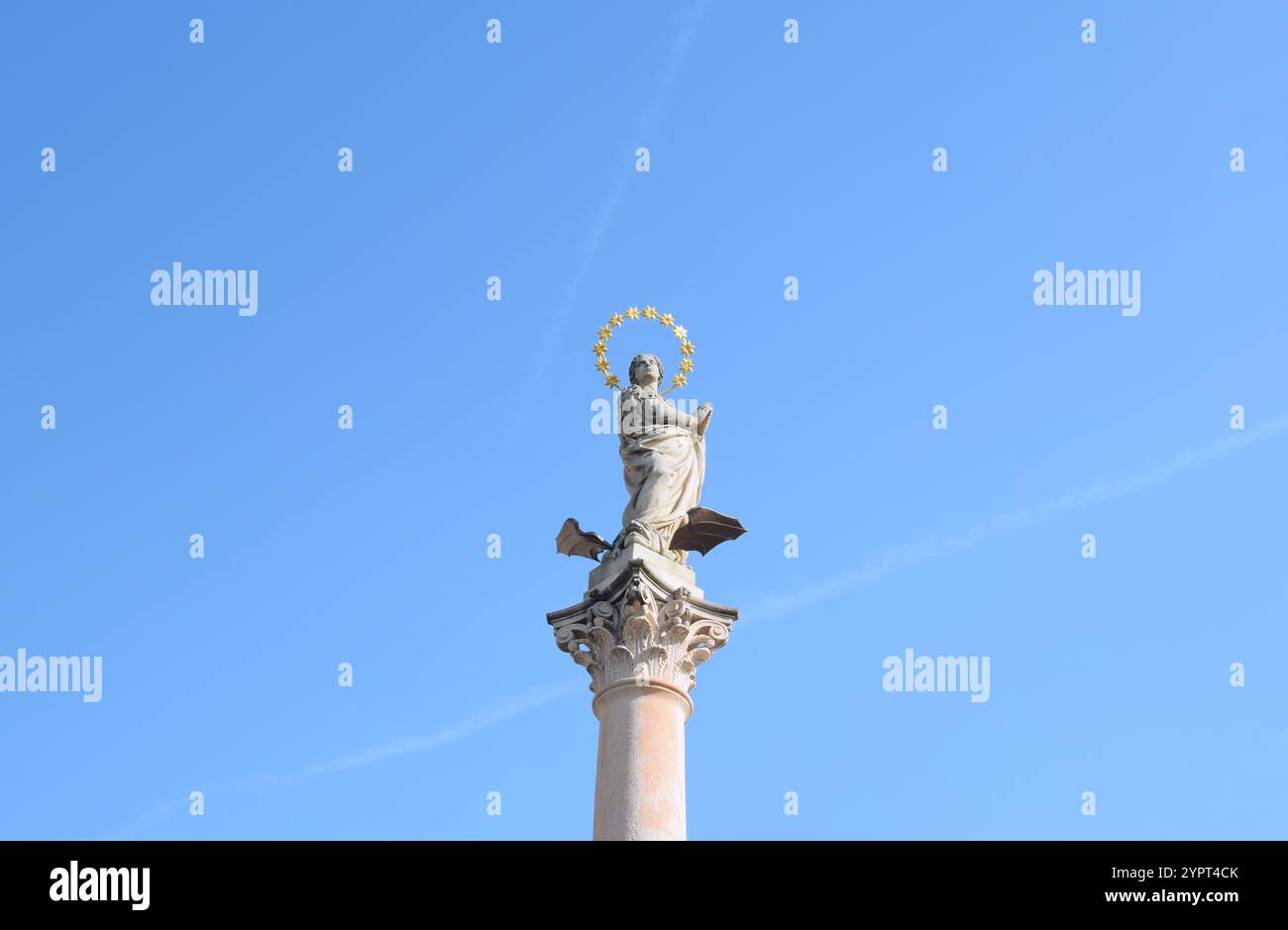 Virgin mary column prague hi-res stock photography and images - Alamy