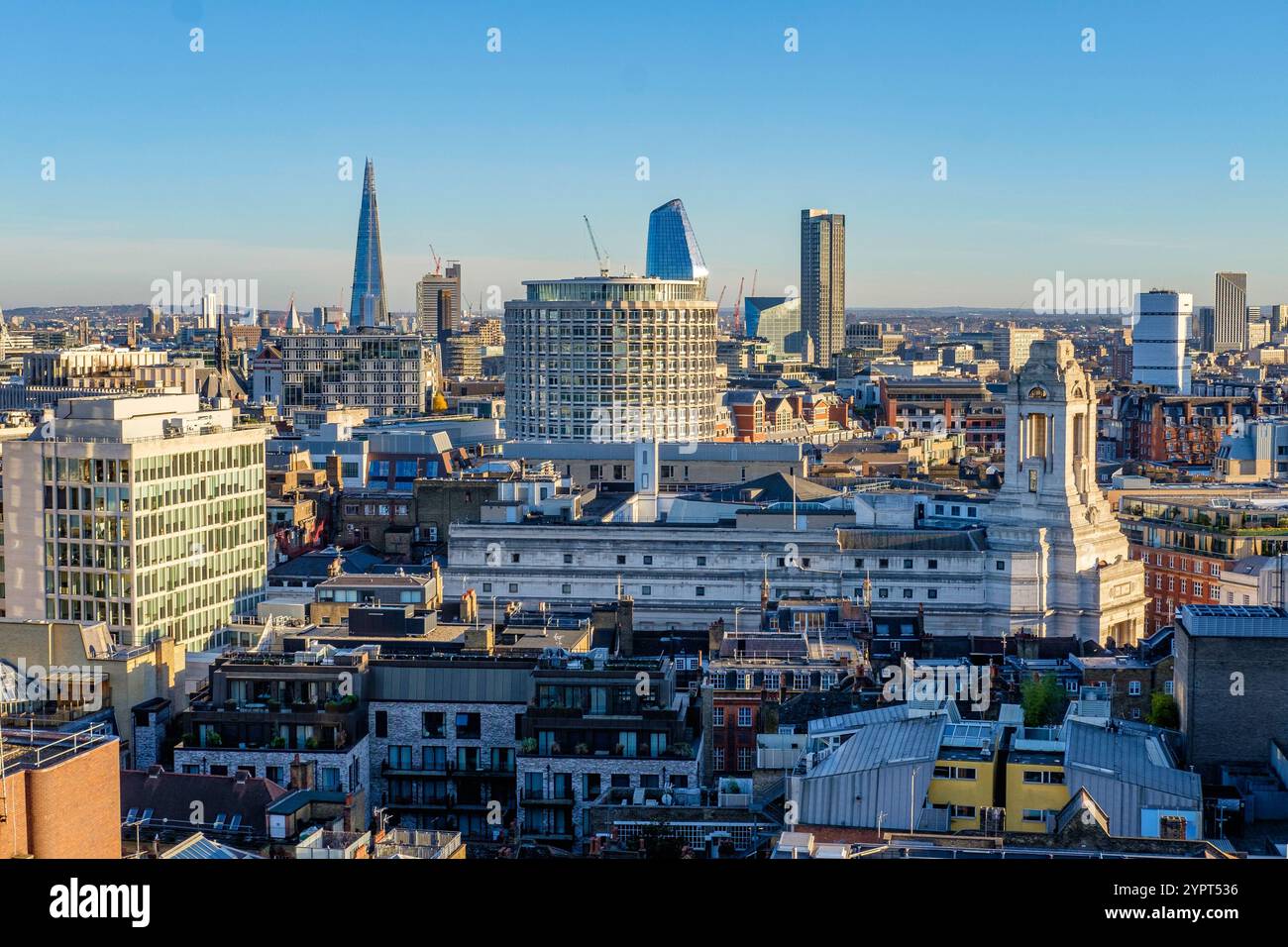 View from 9th floor roof terrace of The Post Building, Museum Street ...