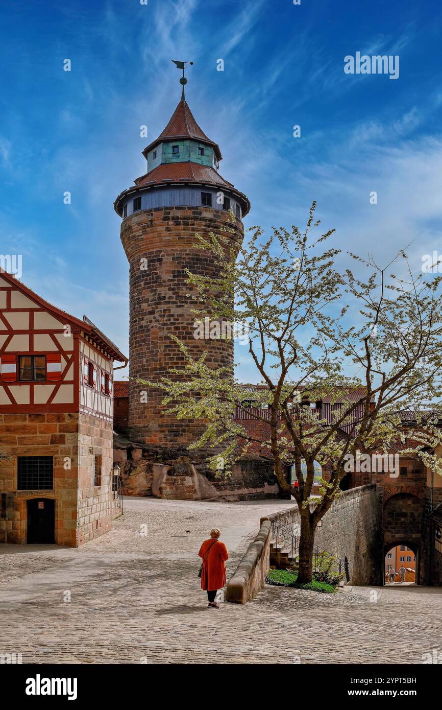 View of the Sinwell Tower of Nuremberg Castle, Germany Stock Photo - Alamy