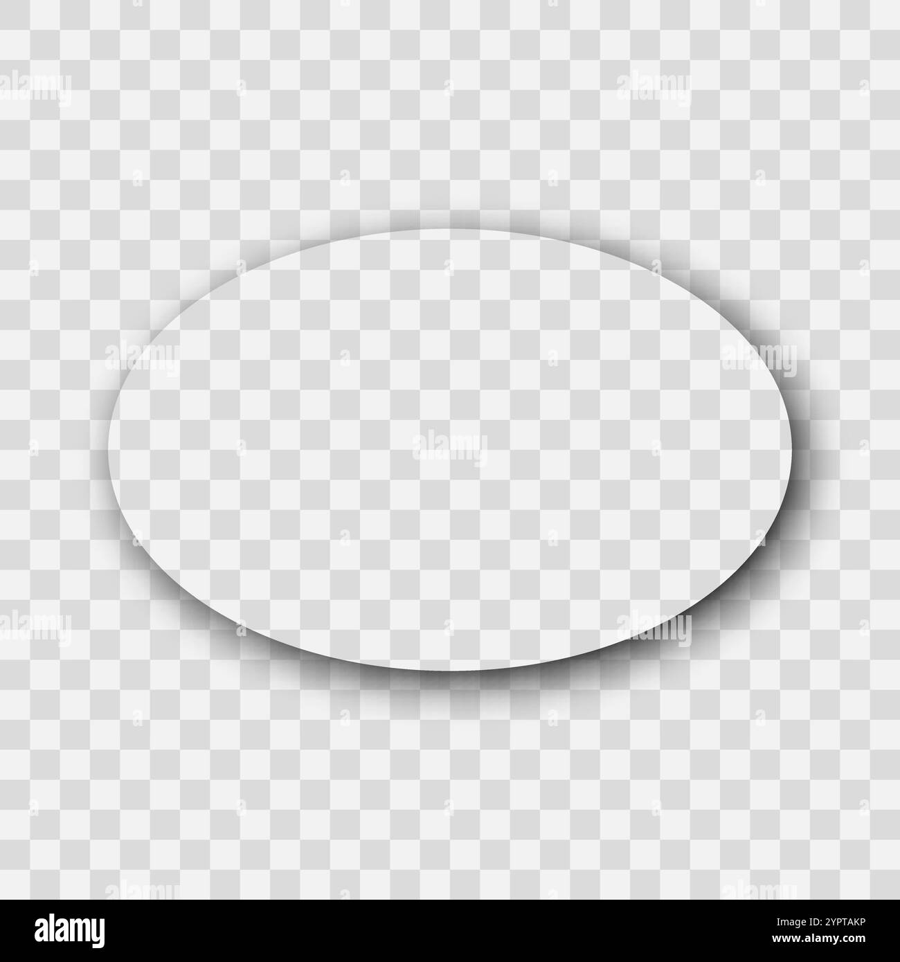 Dark transparent realistic shadow. Oval shadow isolated on transparent ...