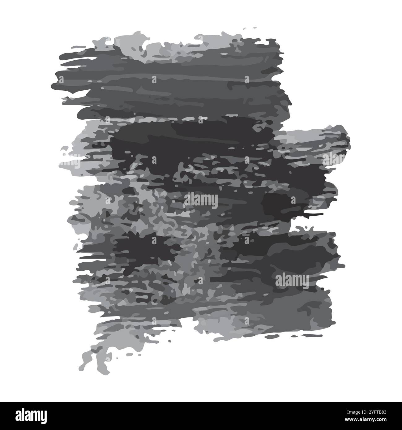 Black hand drawn ink stain. Ink spot isolated on white background ...