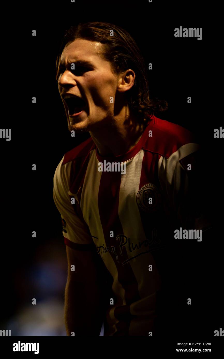 Alfie Bates fires up the away fans during the FA Cup, Second Round ...