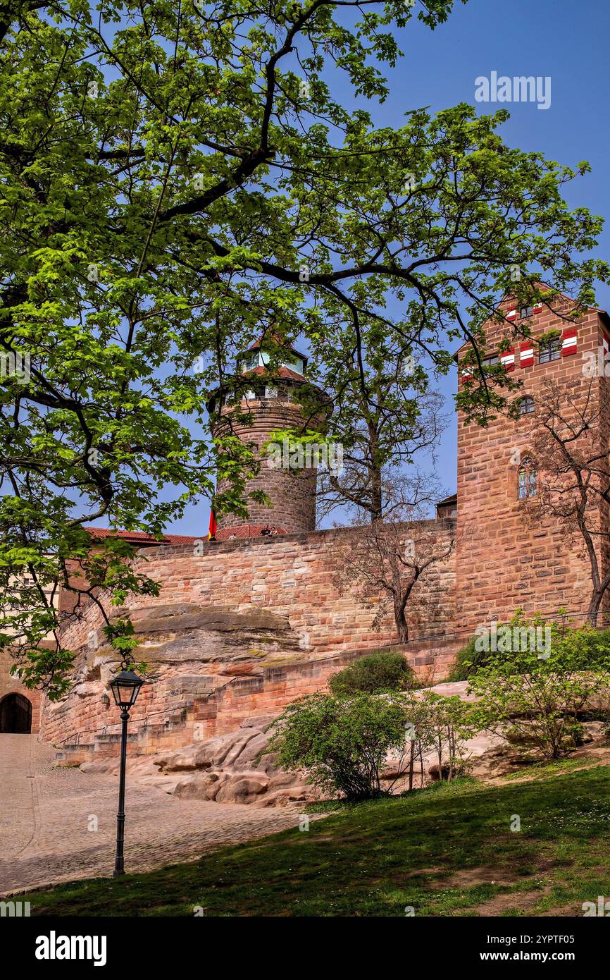 View of the Sinwell Tower of Nuremberg Castle, Germany Stock Photo - Alamy