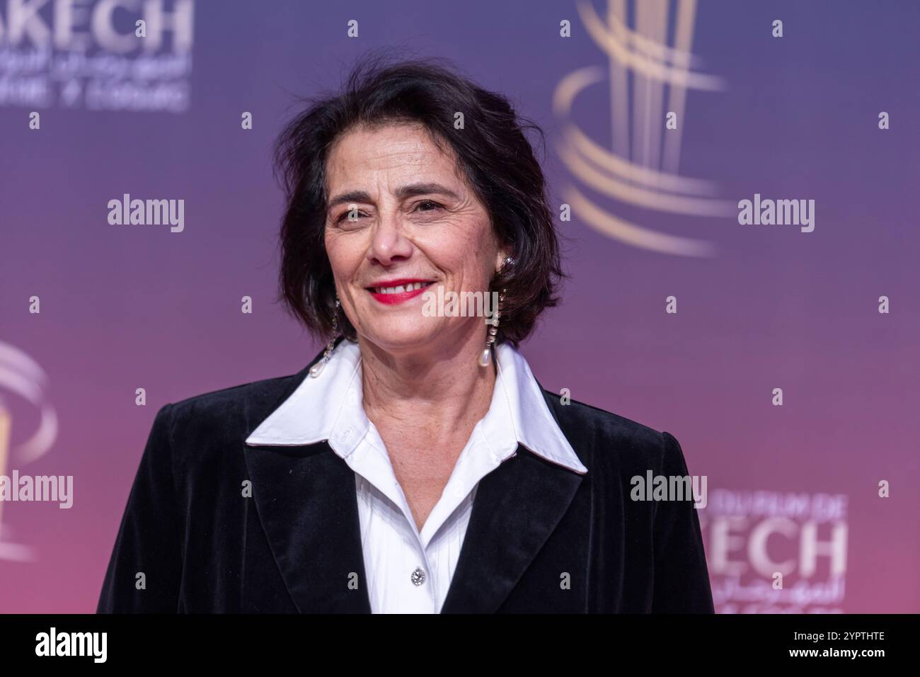 Palestinian actress and film director Hiam Abbass poses during the 21st ...