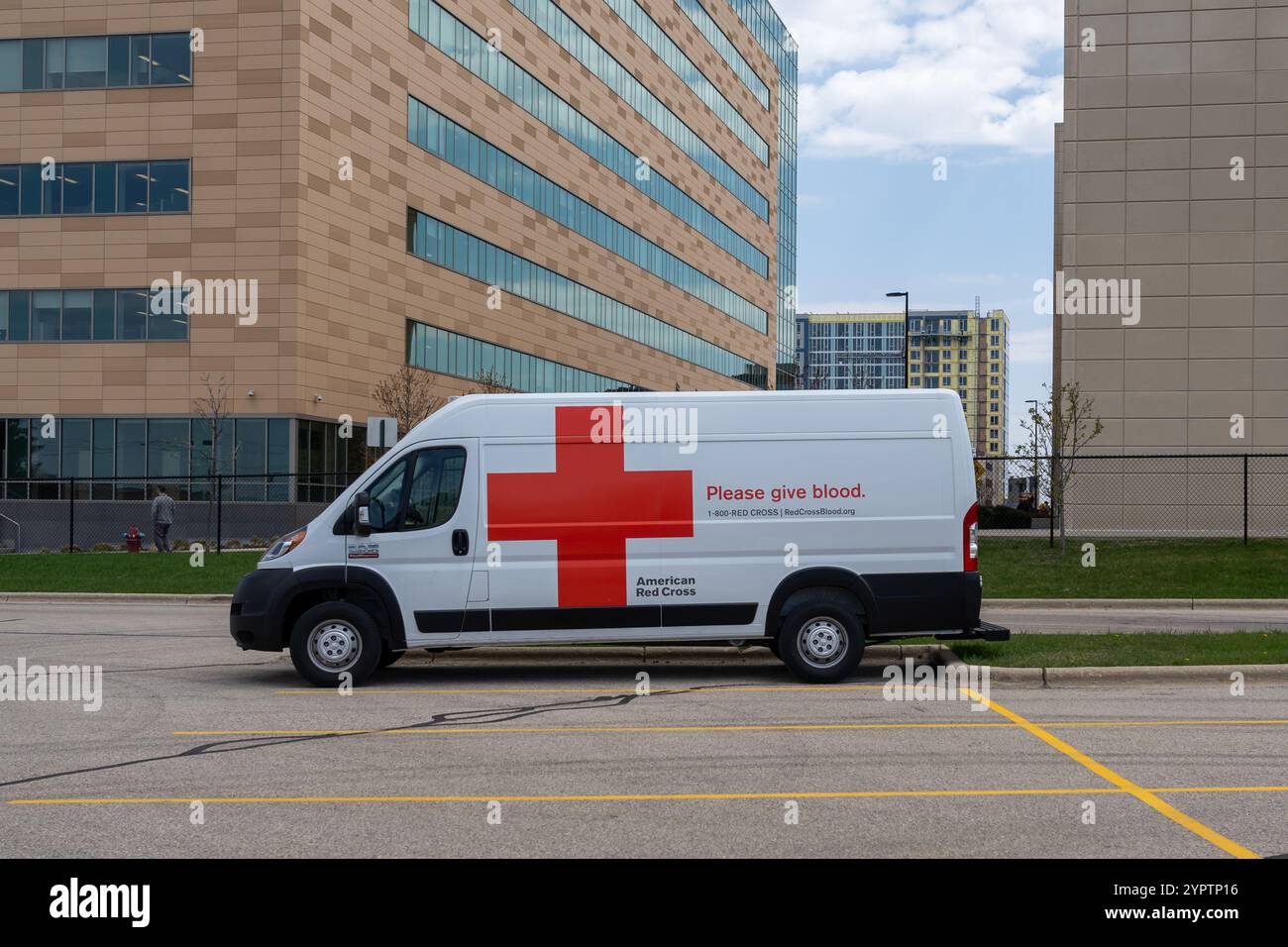 American red cross blood drive van hi-res stock photography and images ...
