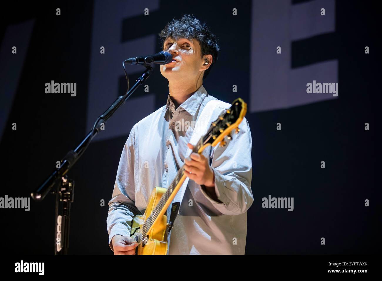 Manchester, England, 1st December, 2024. Vampire Weekend playing the ...
