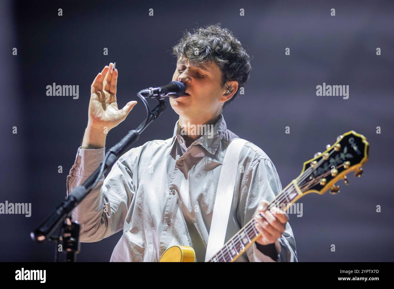 Manchester, England, 1st December, 2024. Vampire Weekend playing the ...