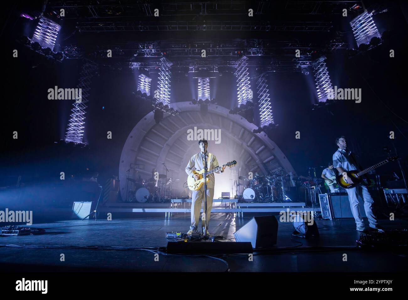 Manchester, England, 1st December, 2024. Vampire Weekend playing the ...