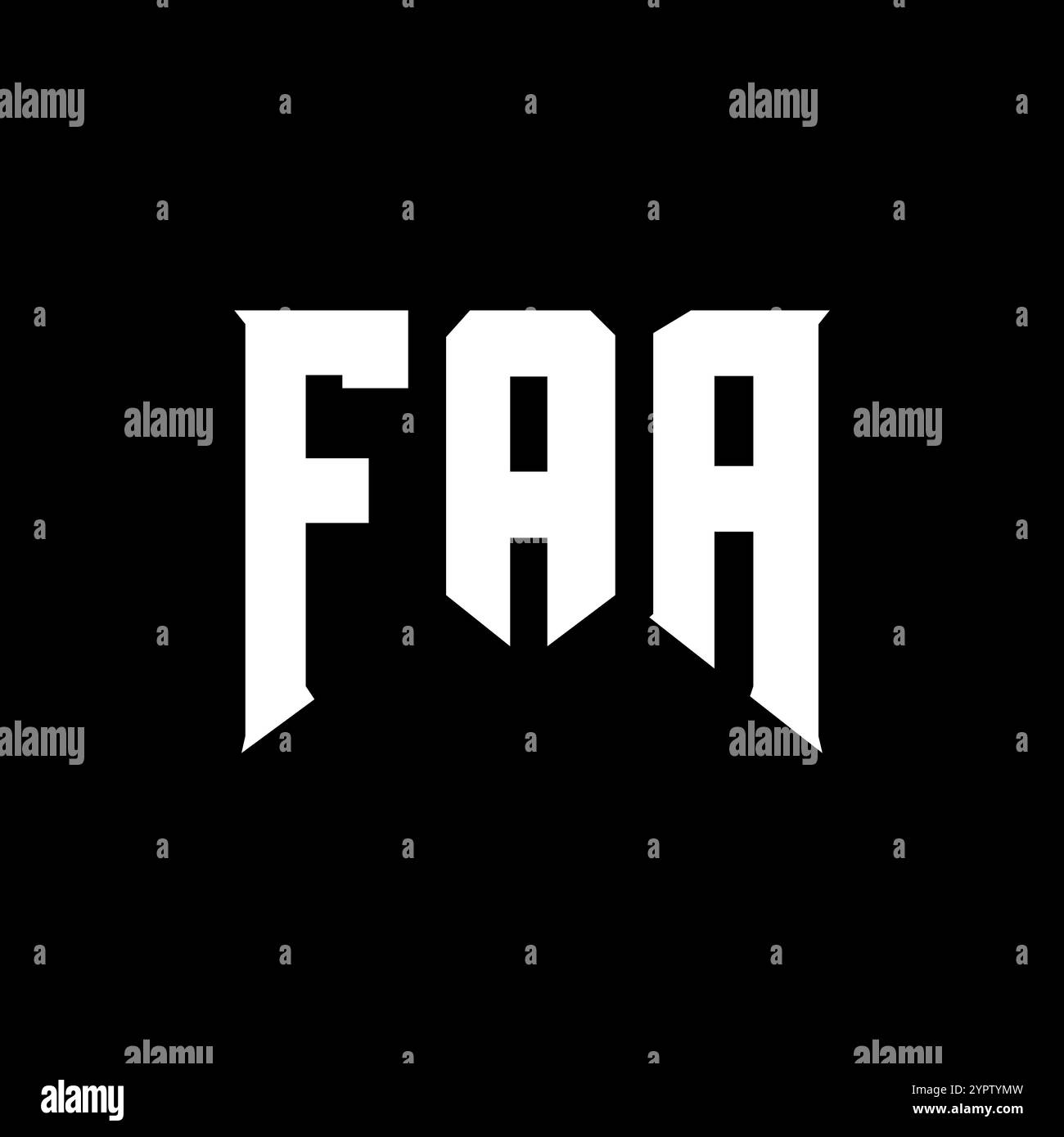 FAA letter logo design for technology company. FAA logo design black ...