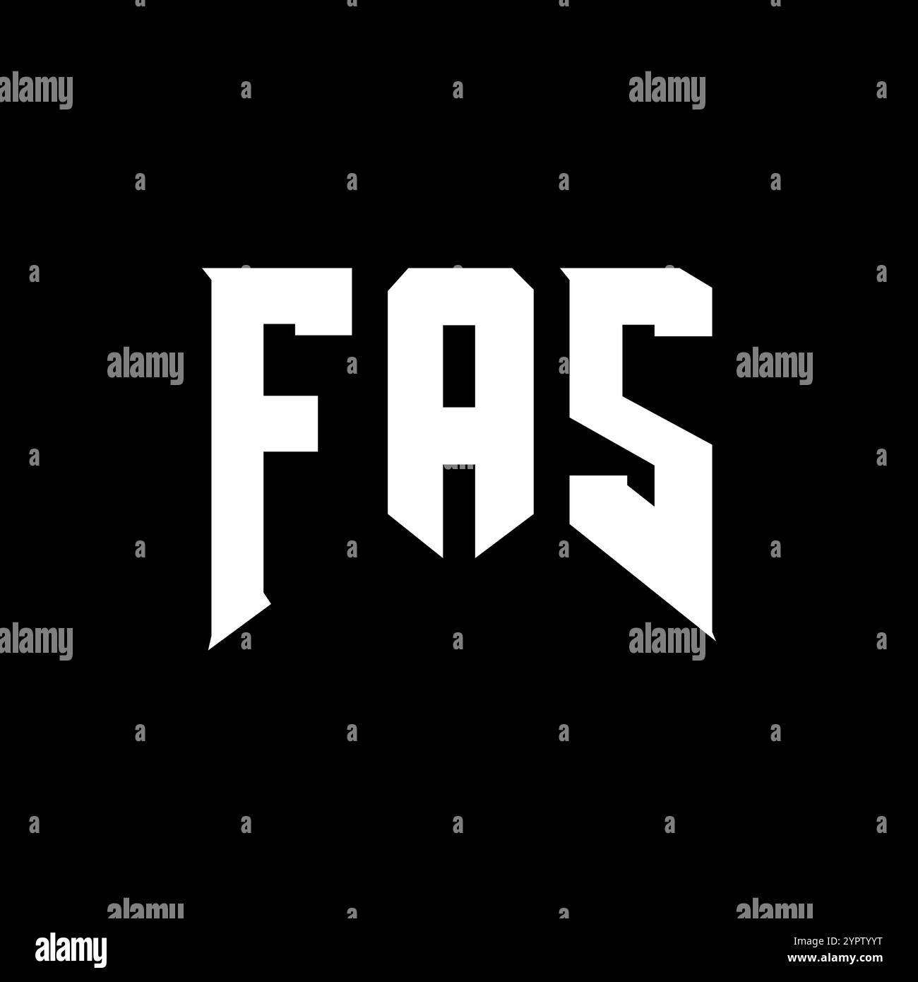 FAS letter logo design for technology company. FAS logo design black ...