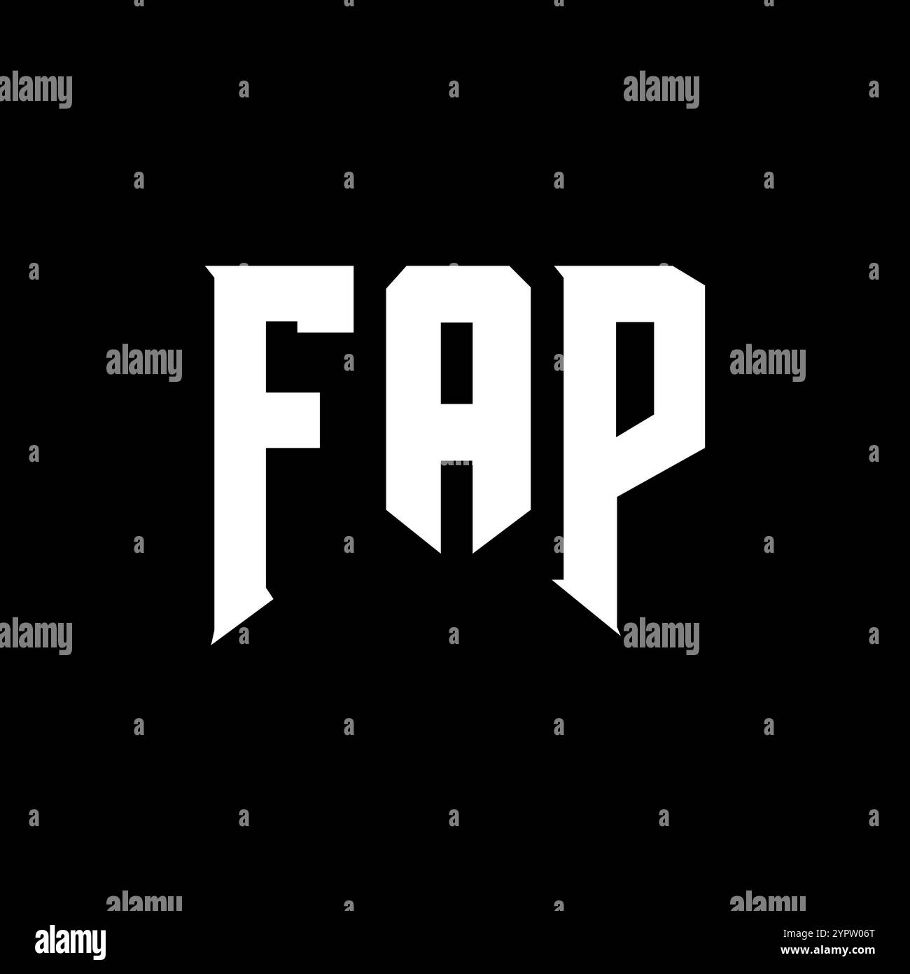 FAP letter logo design for technology company. FAP logo design black ...