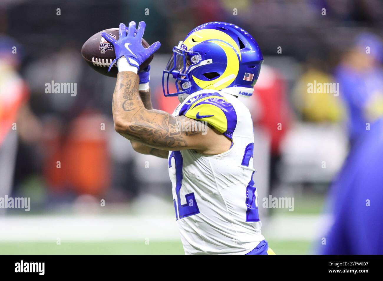 New Orleans, United States. 01st Dec, 2024. Los Angeles Rams running ...