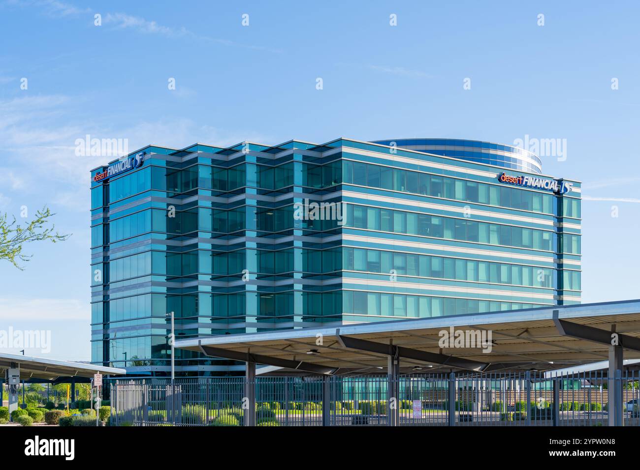 Desert Financial Corporate Office in Phoenix, Arizona, USA Stock Photo ...