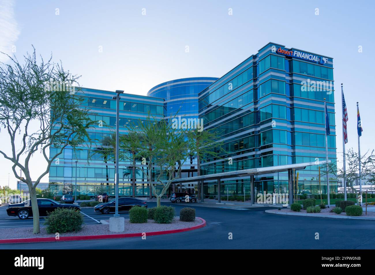 Desert Financial Corporate Office in Phoenix, Arizona, USA Stock Photo ...