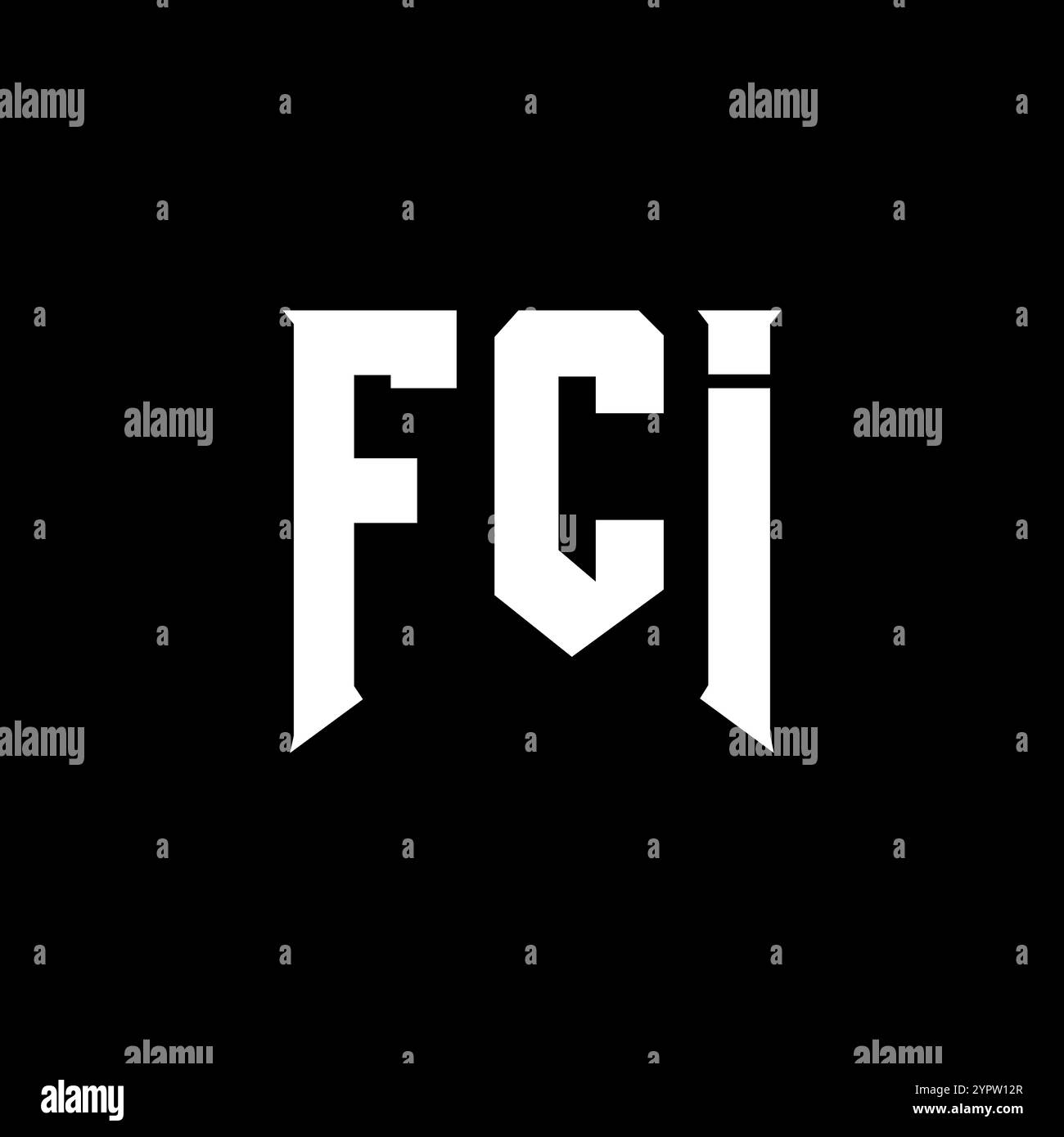 FCI letter logo design for technology company. FCI logo design black ...