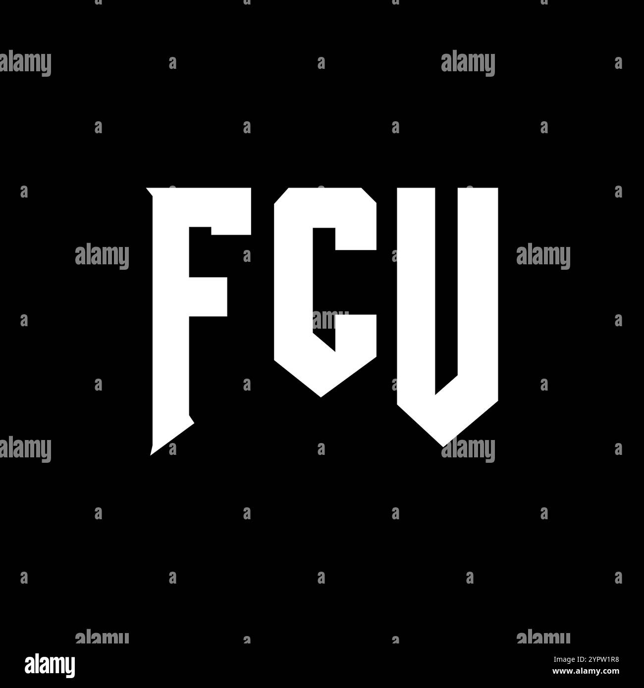 FCU letter logo design for technology company. FCU logo design black ...