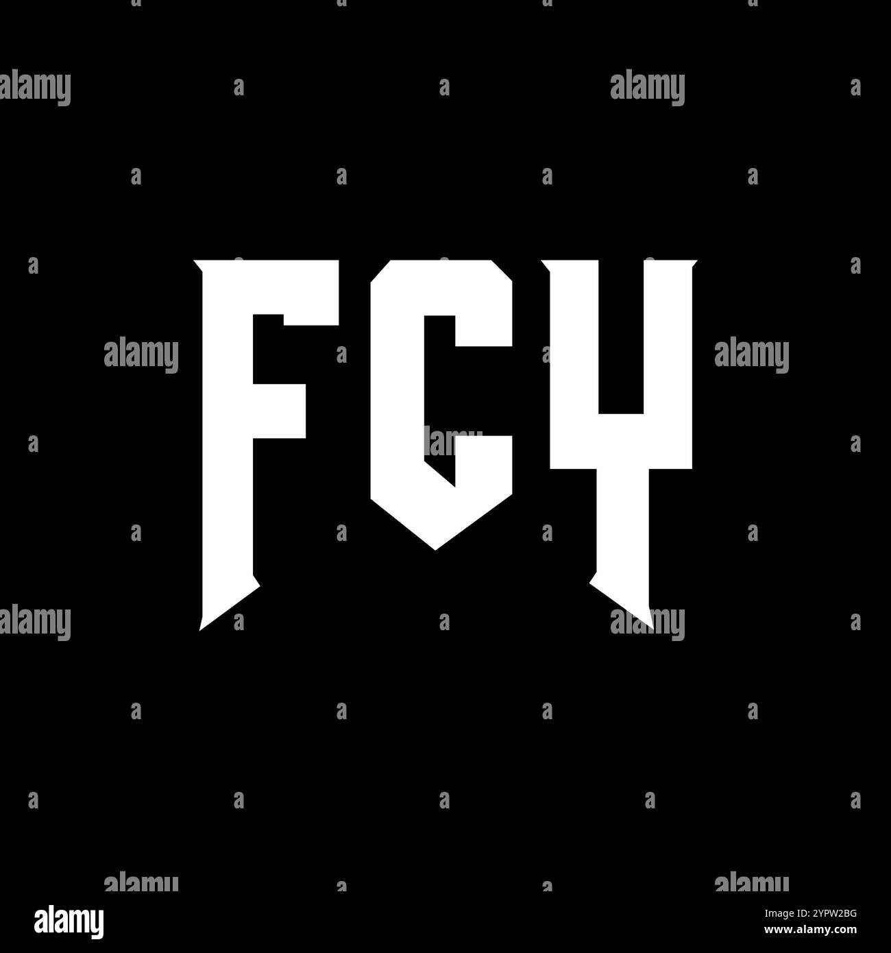 FCY letter logo design for technology company. FCY logo design black ...