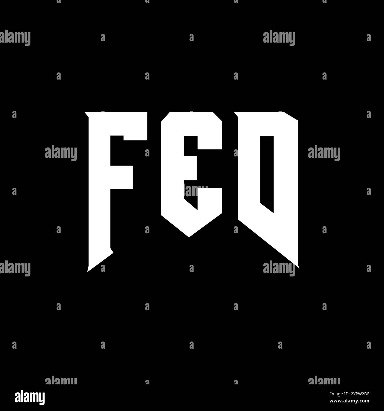 Fed logo design Black and White Stock Photos & Images - Alamy