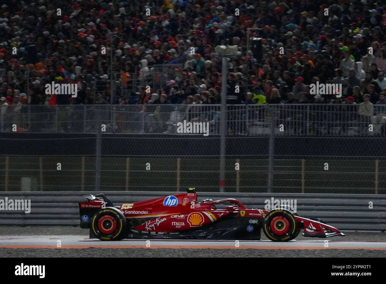 Doha, Qatar. 28th Nov, 2024. Carlos Sainz Jr. (ESP) - Scuderia Ferrari ...