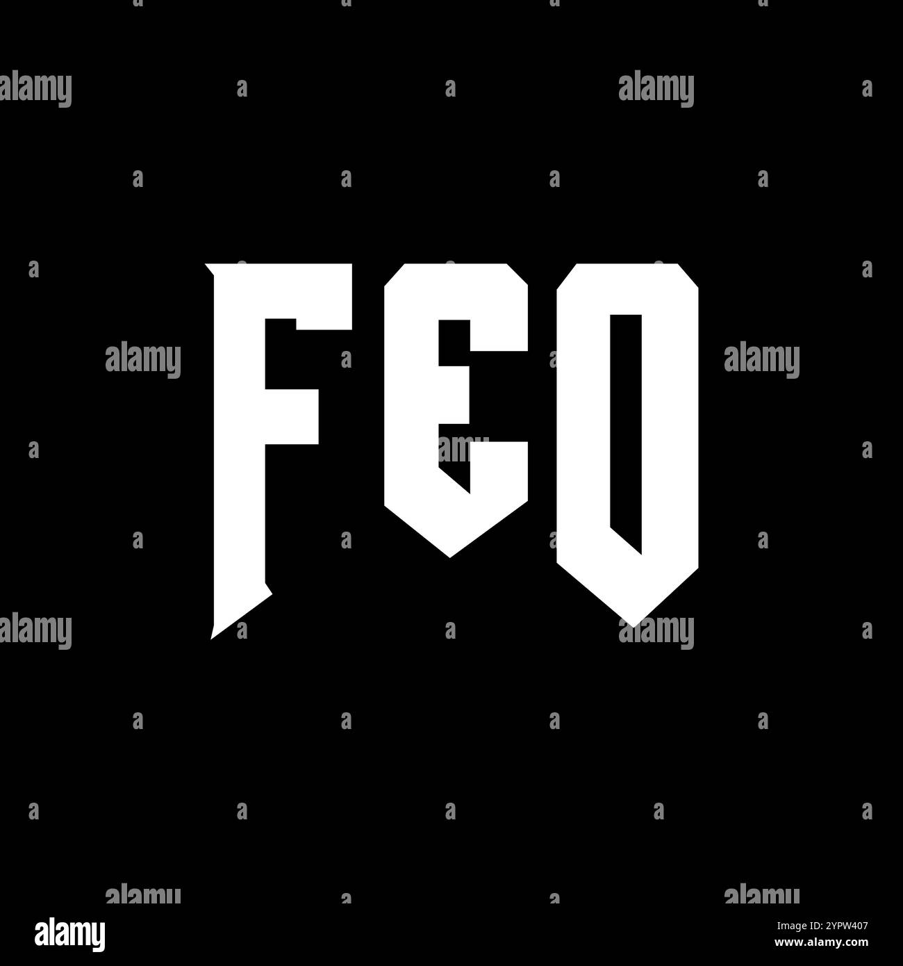 FEO letter logo design for technology company. FEO logo design black ...