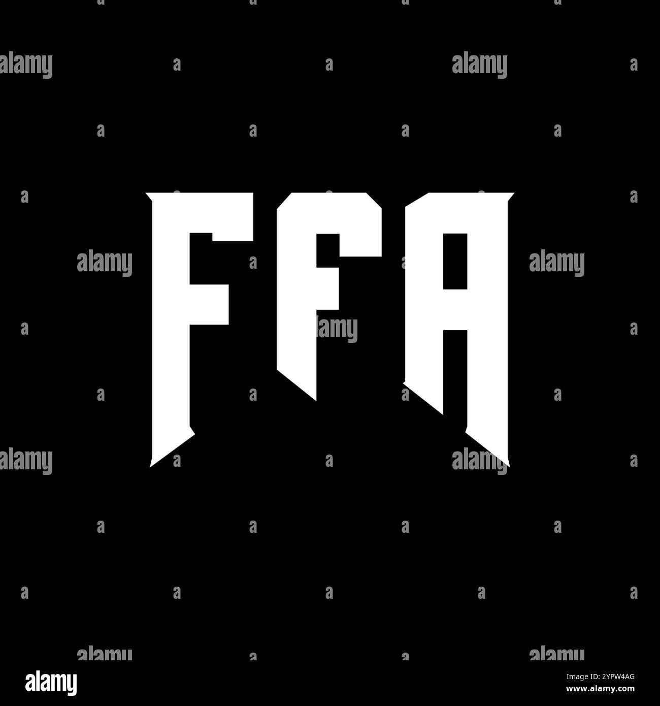 FFA letter logo design for technology company. FFA logo design black ...