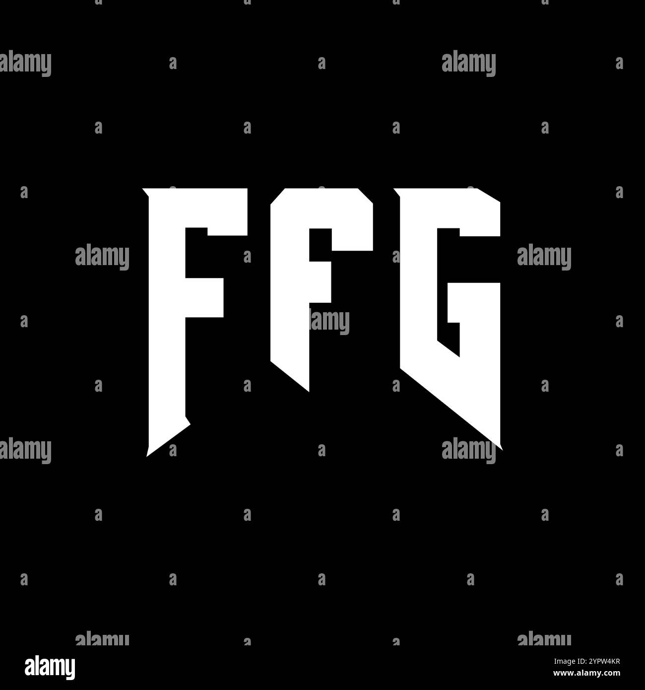 FFG letter logo design for technology company. FFG logo design black ...