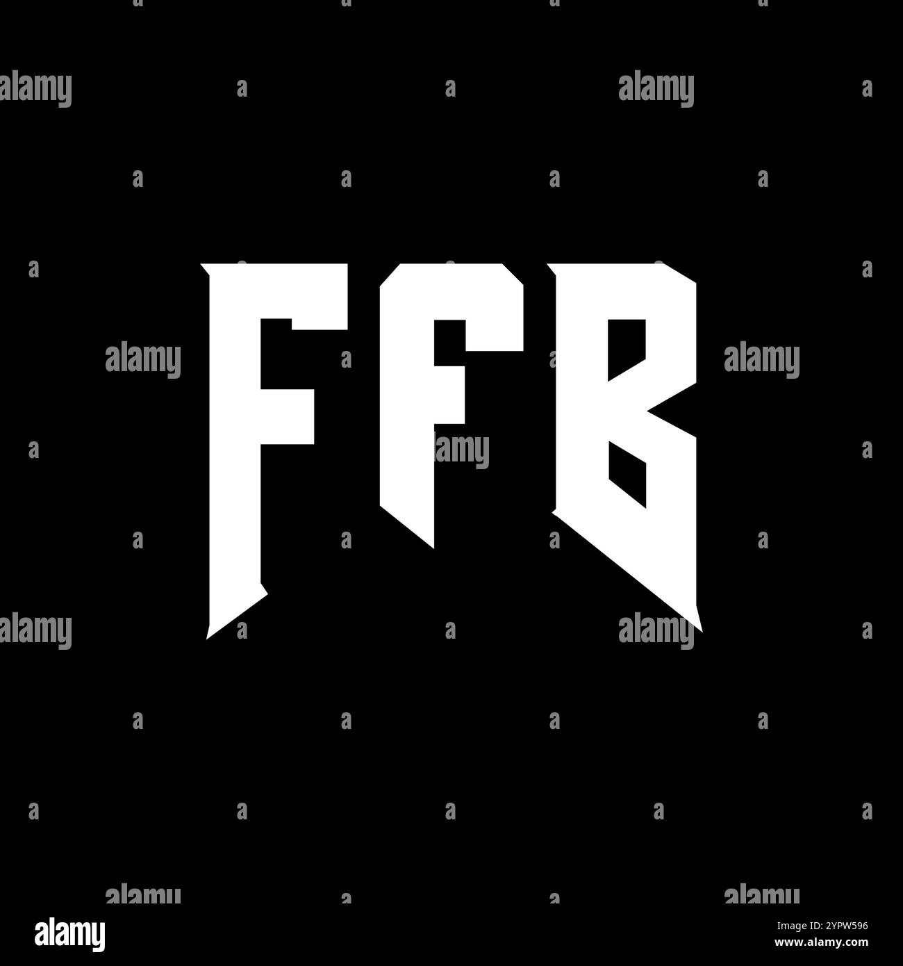 FFB letter logo design for technology company. FFB logo design black ...