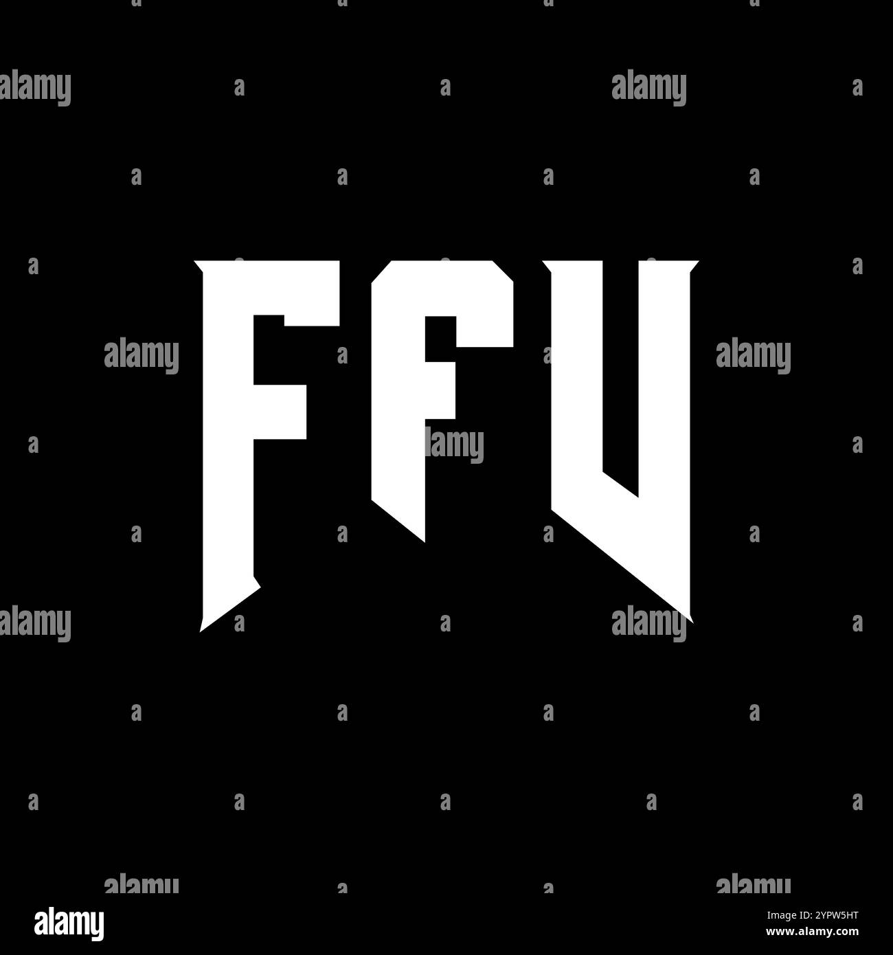 FFV letter logo design for technology company. FFV logo design black ...