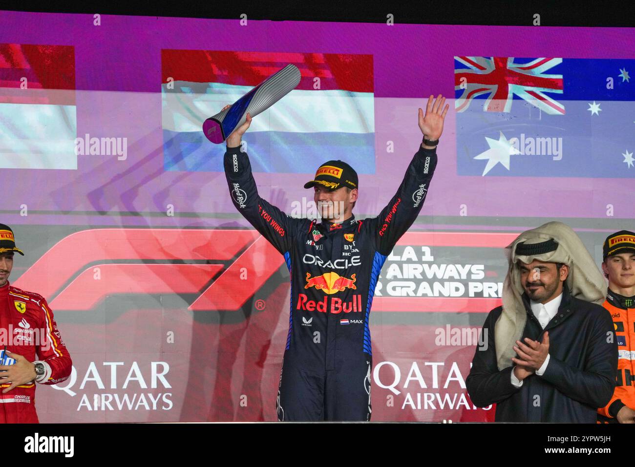 Podium with Max Verstappen (NED) - Oracle Red Bull Racing - Red Bull ...