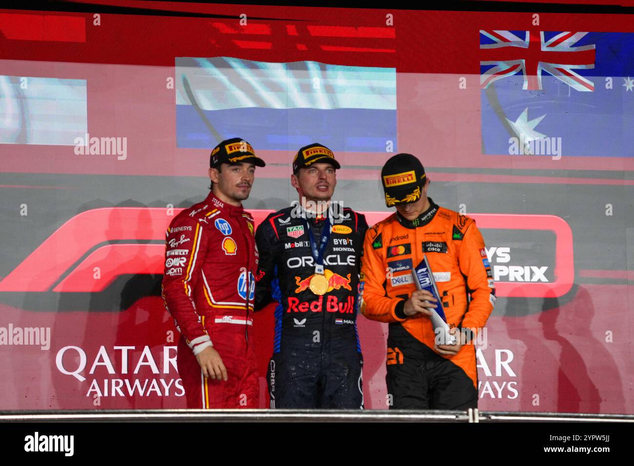 Podium with Max Verstappen (NED) - Oracle Red Bull Racing - Red Bull ...
