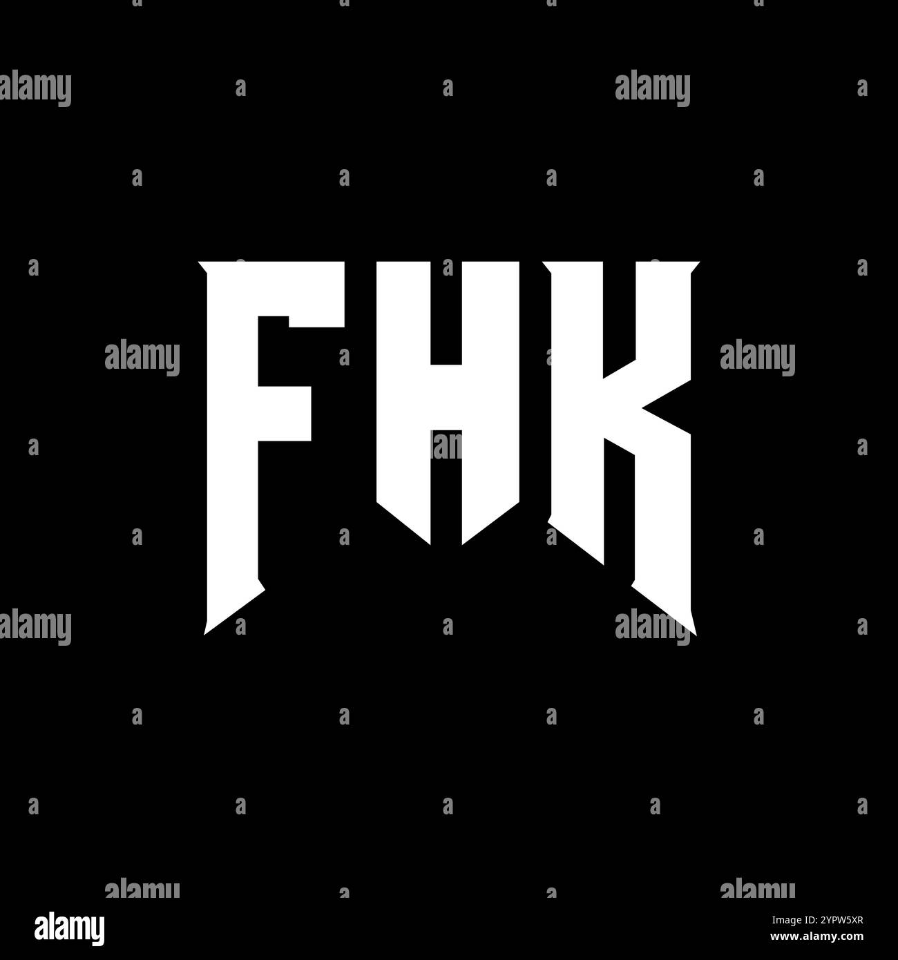 Fhk logo design hi-res stock photography and images - Alamy