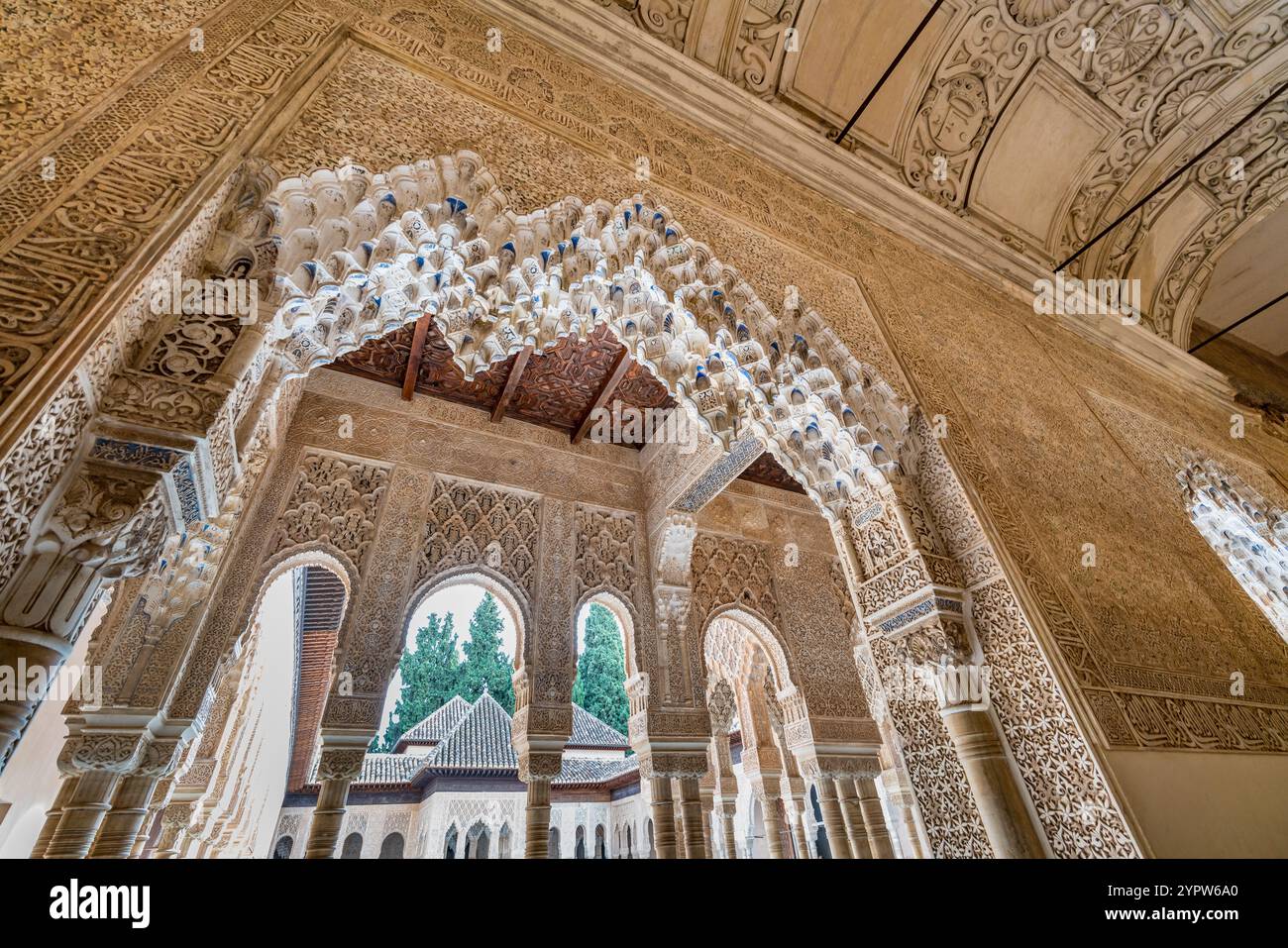 Granada, Spain - November 22, 2022 : Alhambra Palace Patio of the Lions ...