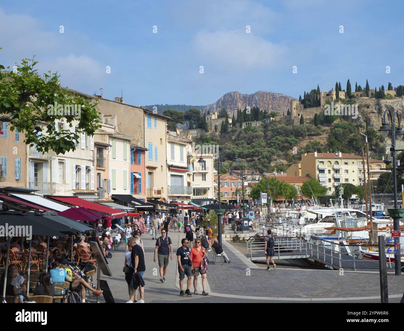 The beautiful village of Cassis, France, is a famous tourist attraction ...