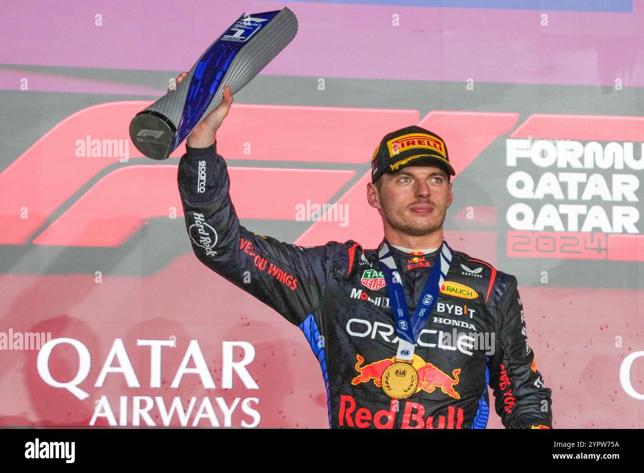 Podium with Max Verstappen (NED) - Oracle Red Bull Racing - Red Bull ...
